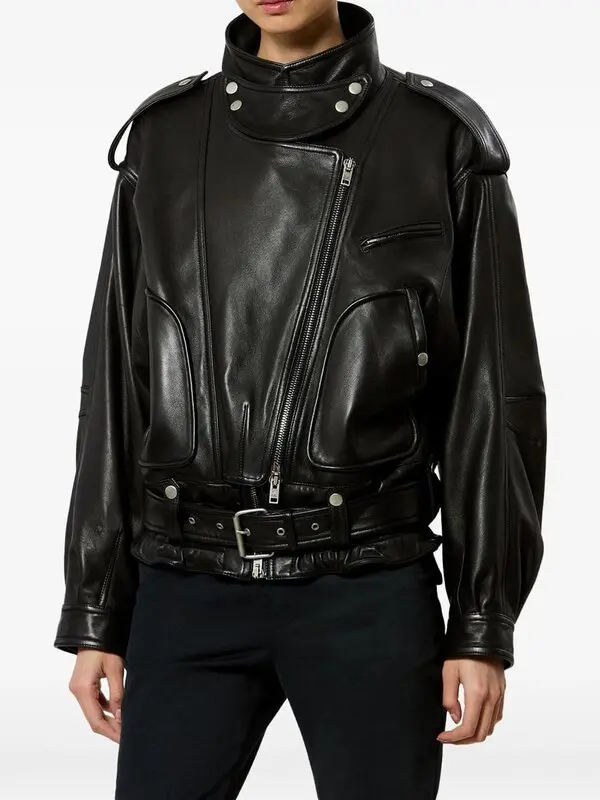 Isabel Marant Étoile Farza Leather Jacket - Black