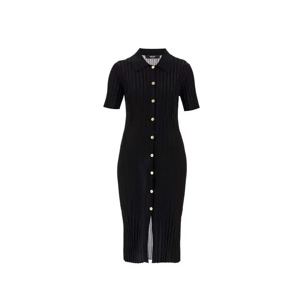 Versace Knitted Mini Dress - Black