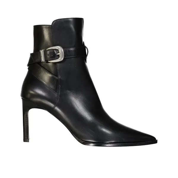 Celine Jodphur Leather Boots - Black
