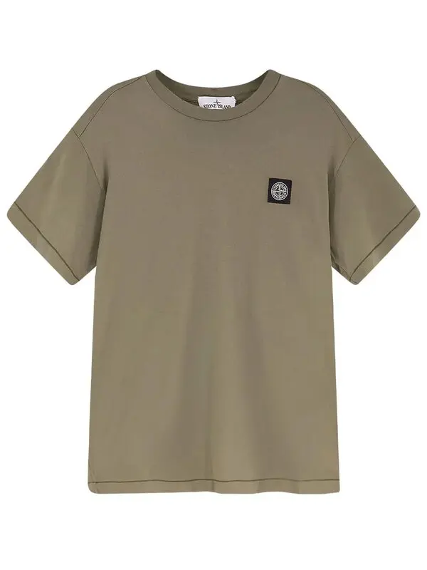 Stone Island Slim Fit T-shirt With Compass Badge - Green
