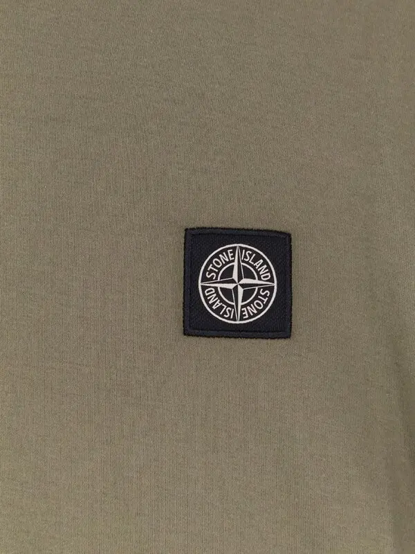 Stone Island Slim Fit T-shirt With Compass Badge - Green