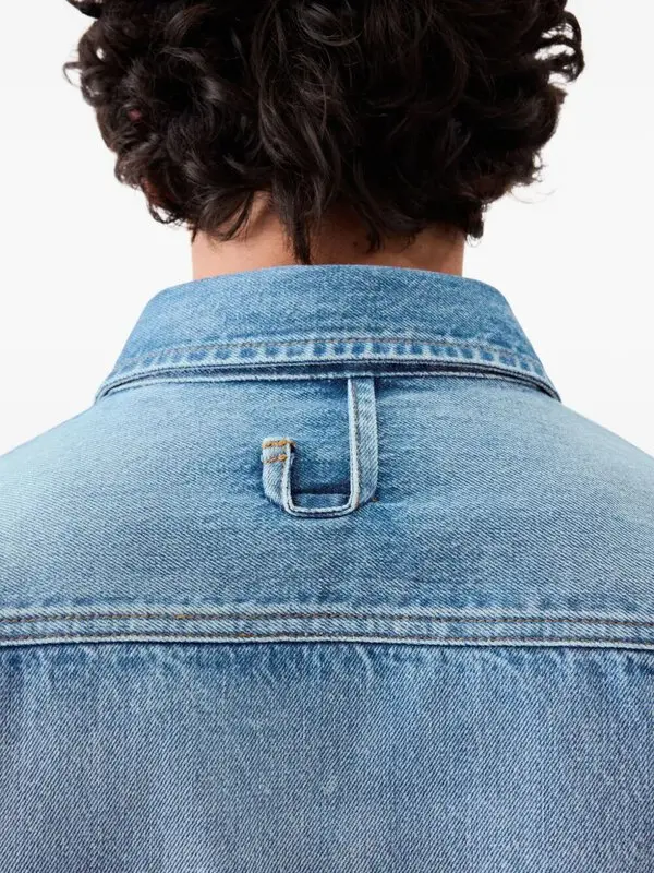 Jacquemus La Chemise De-nimes Simon With Embroidered Logo