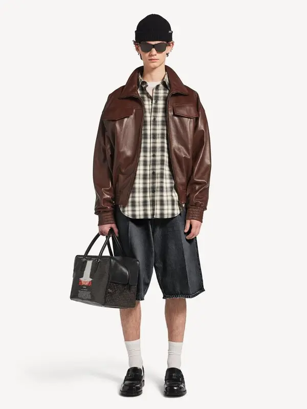 Balenciaga Regular Fit Shirt In Check Cotton Flannel