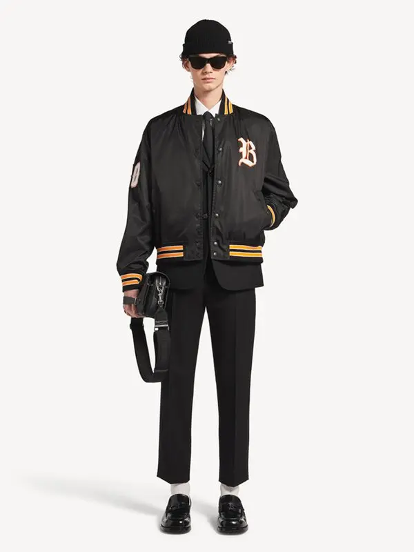 Balenciaga Varsity Jacket In Bomber Twill