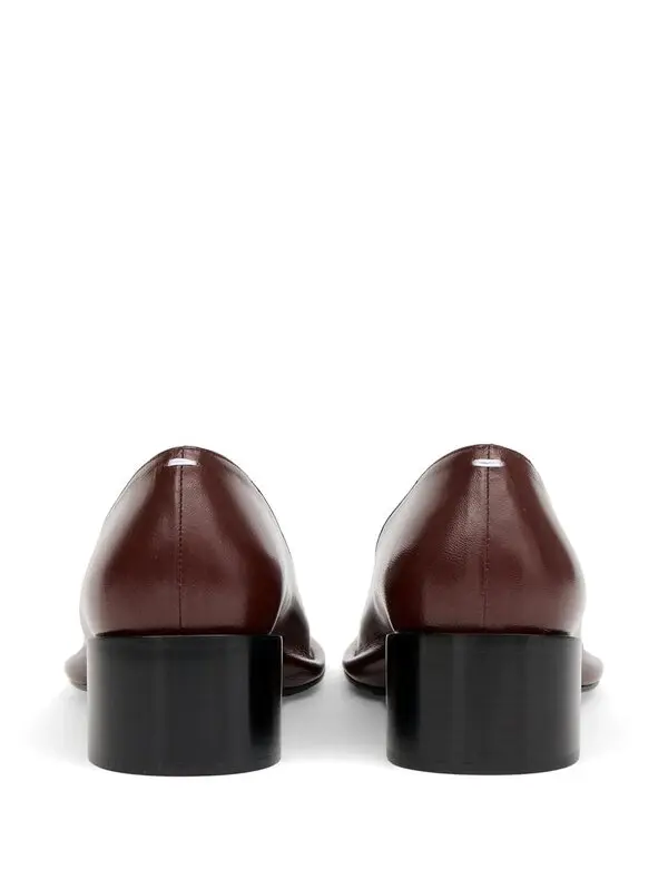 MAISON MARGIELA Piped Shiny Nappa Leather Pump - Brown