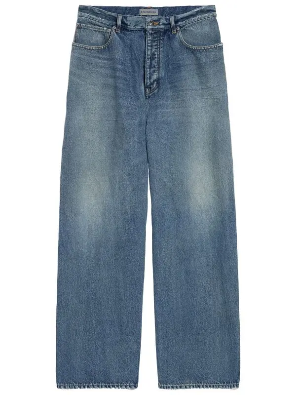 Balenciaga Baggy Jeans In Organic Japanese Denim - Blue