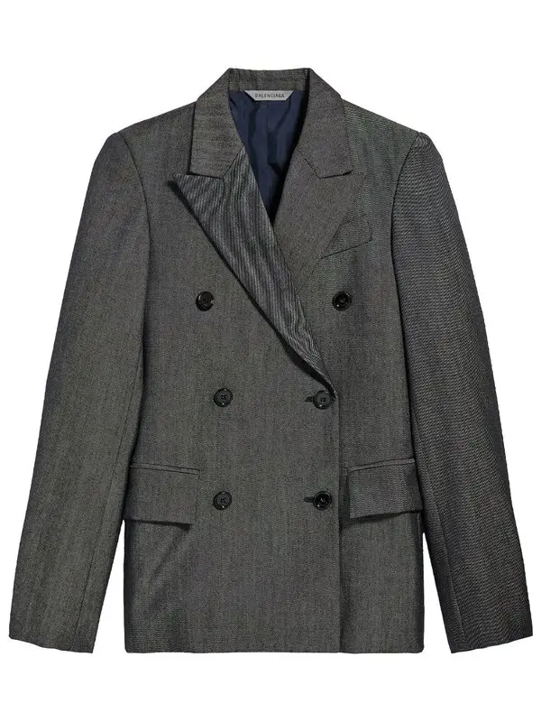 Balenciaga Double-breasted Jacket - Blue