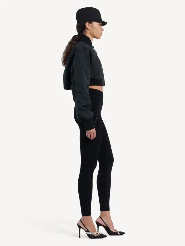 Balenciaga Techwear Leggings In Viscose Sporty Knit