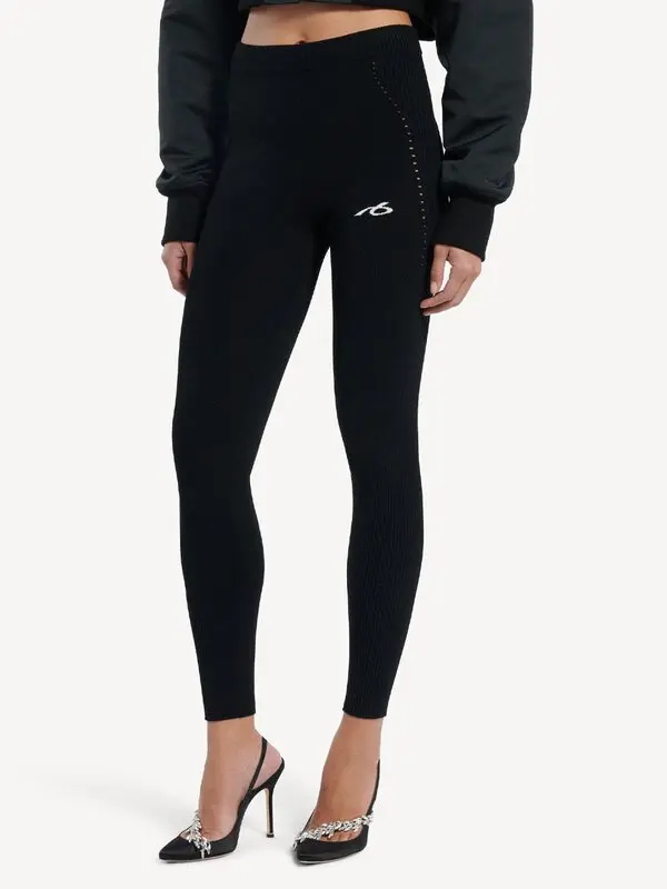Balenciaga Techwear Leggings In Viscose Sporty Knit
