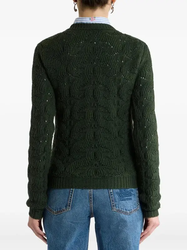 Etro Wool-blend Sweater With Paisley Detailing