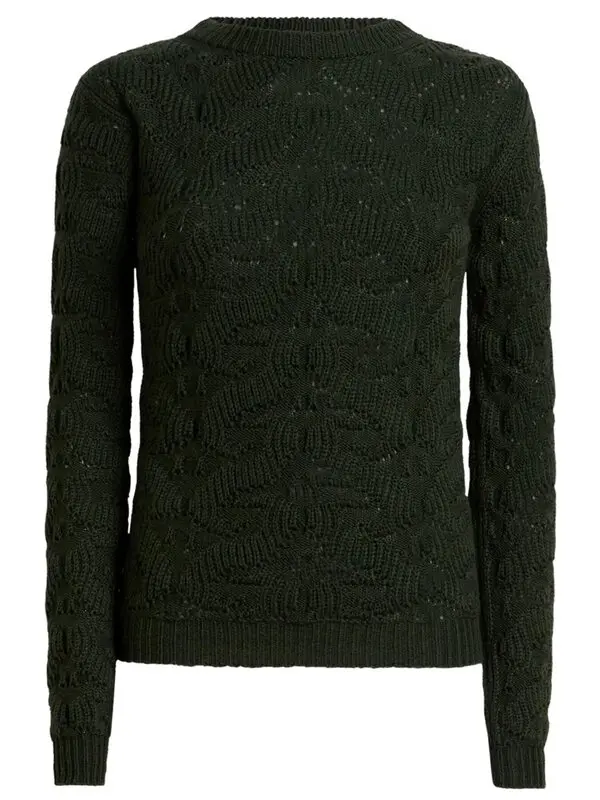 Etro Wool-blend Paisley Sweater - Green