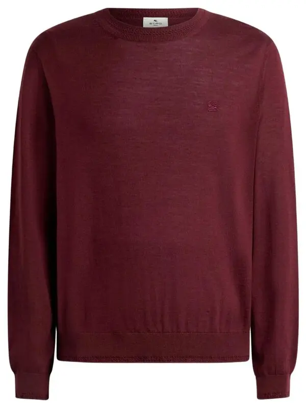 Etro Fuji Knitted C-neck - Red