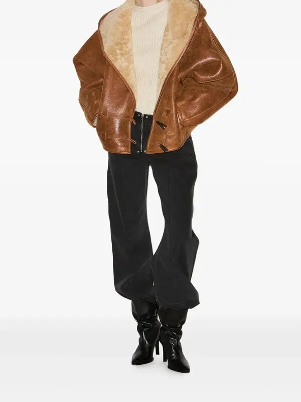 Isabel Marant Étoile Amiel Short Shearling Coat