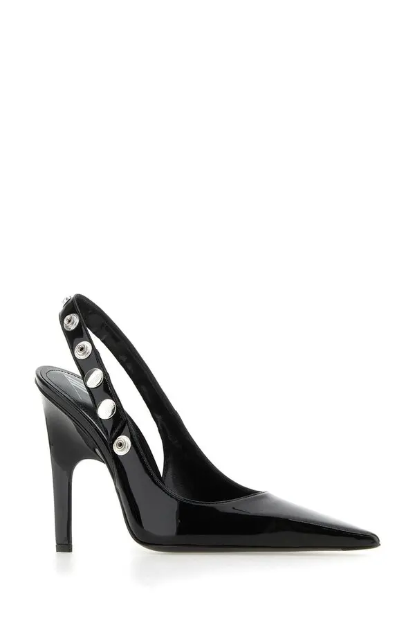 Attico Glossed Slingback Heels - Multicolor