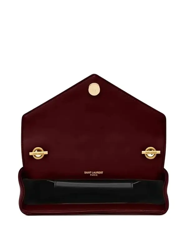 Saint Laurent Loulou Mini Lambskin Bag - Red
