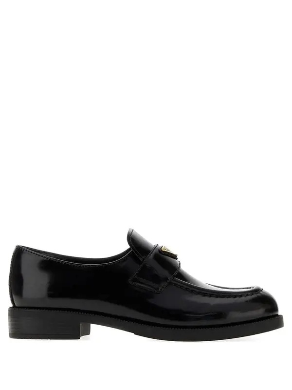 Prada Brushed Leather Loafers