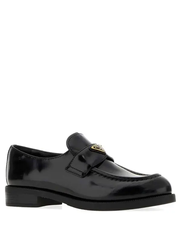 Prada Brushed Leather Loafers