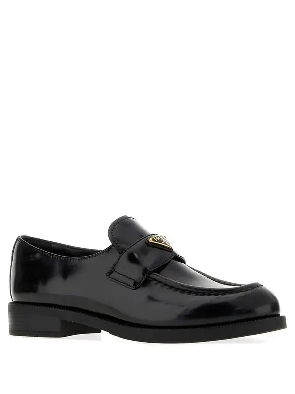 Prada Brushed Leather Loafers