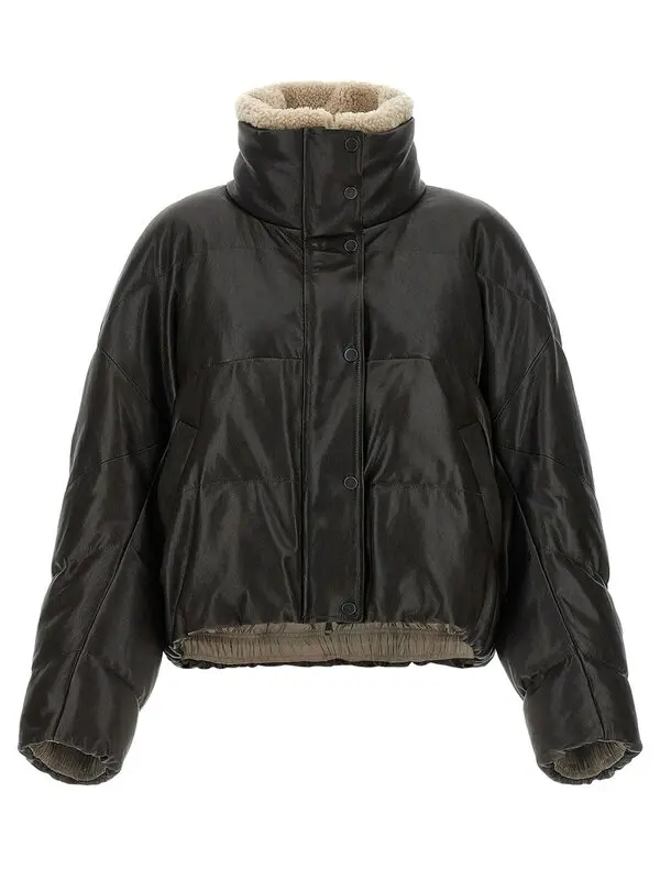 Brunello Cucinelli Padded Leather Jacket