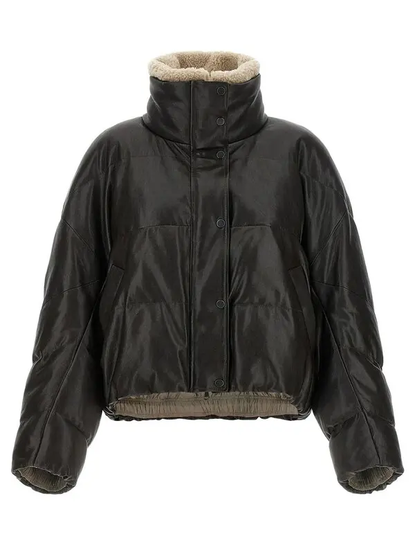 Brunello Cucinelli Padded Leather Jacket