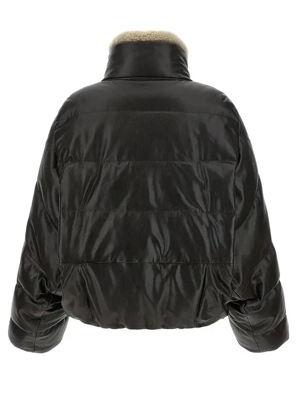 Brunello Cucinelli Padded Leather Jacket