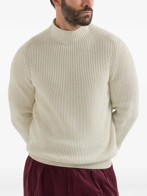 Brunello Cucinelli Cashmere Turtleneck Sweater - Multicolor