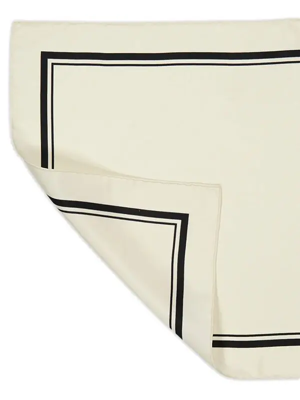 TOM FORD Tonal Frame Silk Pocket Square