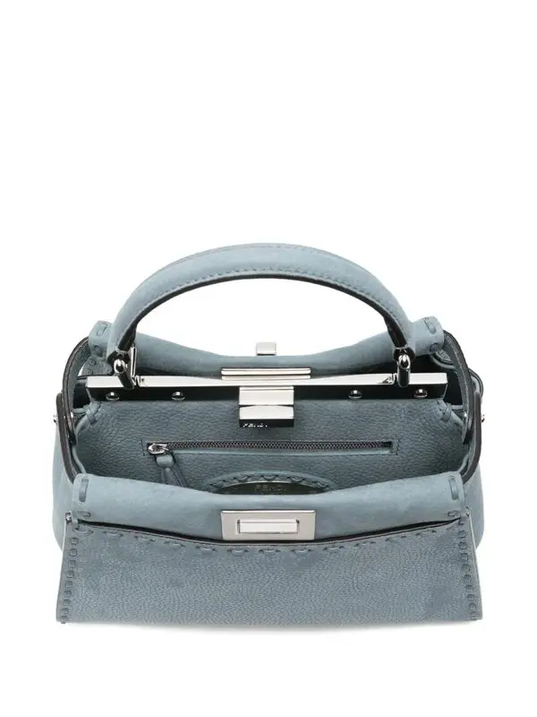 Fendi Peekaboo Iseeu Mini Suede Bag - Blue