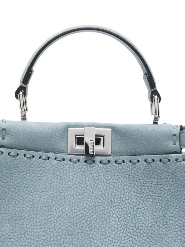 Fendi Peekaboo Iseeu Mini Suede Bag - Blue