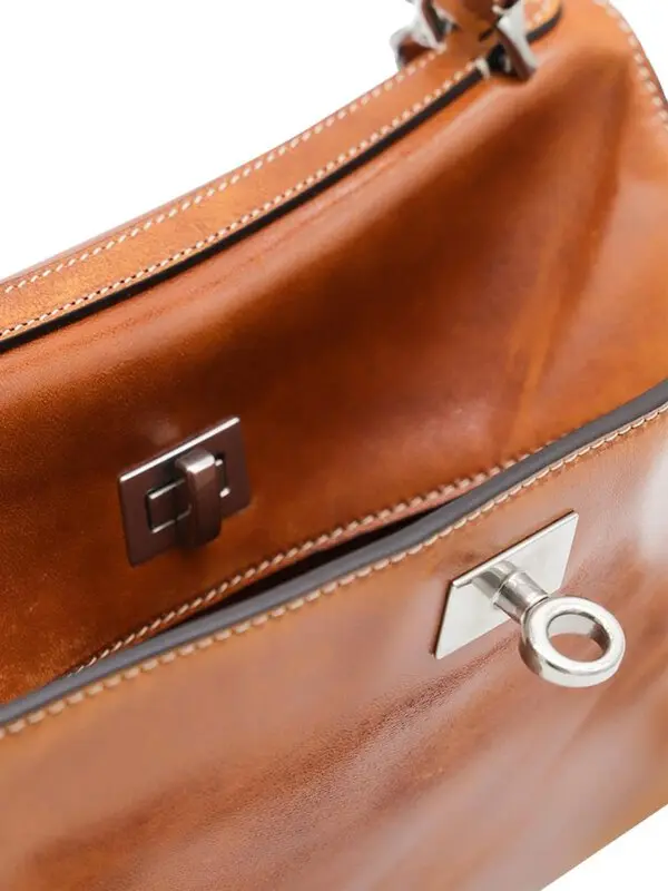 Balenciaga Rodeo Small Lambskin Handbag - Brown