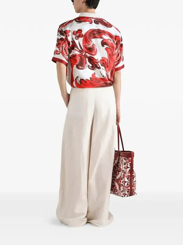 Dolce & Gabbana Camicia Stampa Maiolica