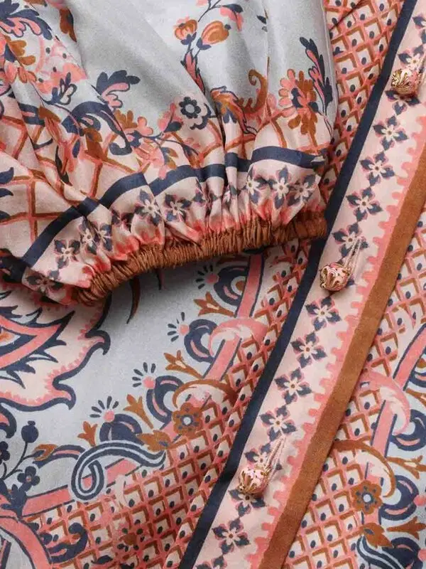 Zimmermann Aster Tie Neck Silk Blouse