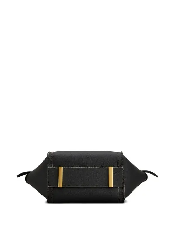 TOD'S T Signature Small Shopping Bag In Leather - Black