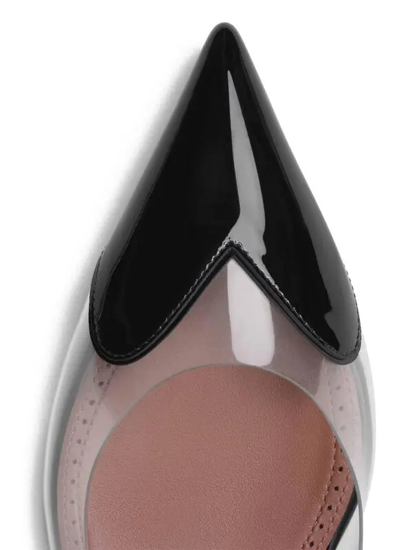 Alaïa Le Cœur Slingbacks In Patent Leather - Black