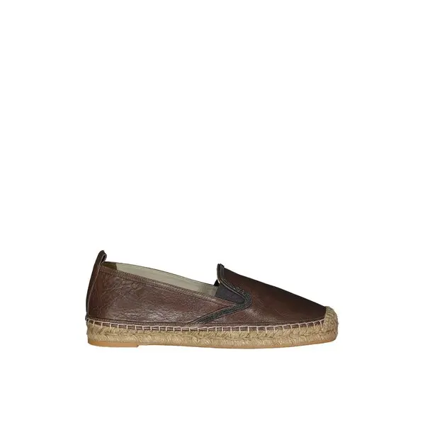 Brunello Cucinelli Leather Espadrilles