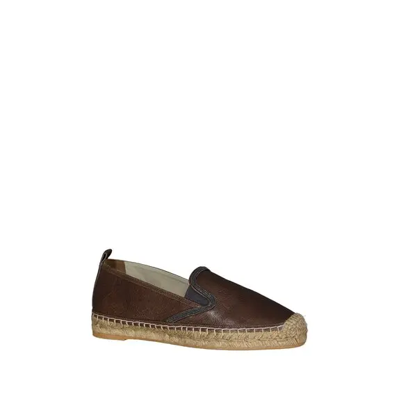 Brunello Cucinelli Leather Espadrilles