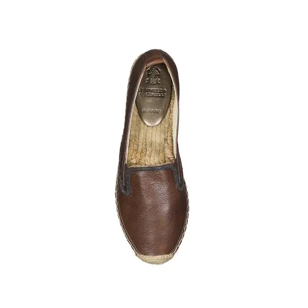 Brunello Cucinelli Leather Espadrilles