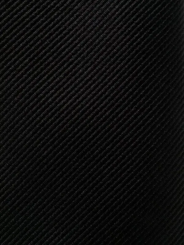 Saint Laurent Signature Evening Skinny Tie In Silk Grosgrain - Black