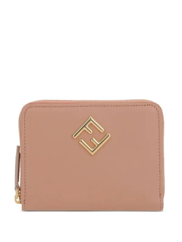 Fendi Ff Diamonds Zip Around Medium Wallet - Multicolor
