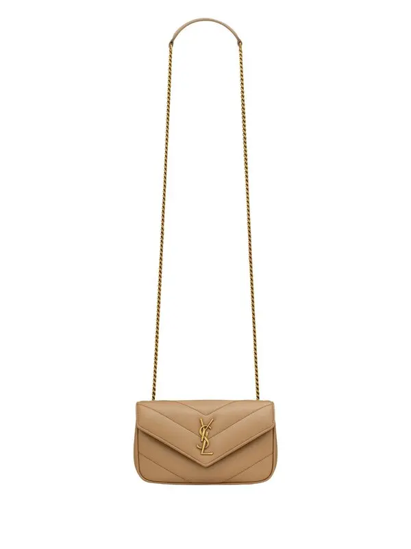 Saint Laurent Loulou Mini Bag - Brown