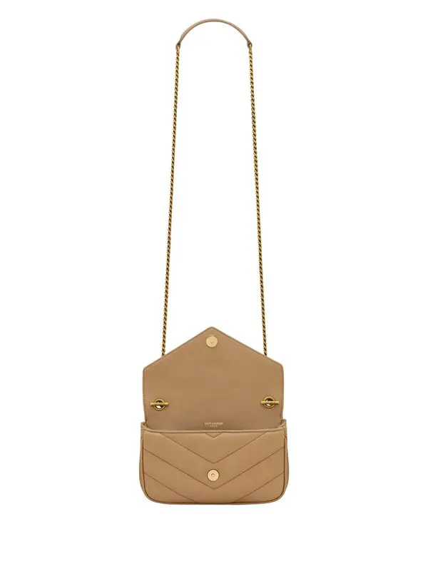 Saint Laurent Loulou Mini Bag - Brown