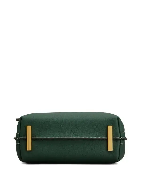 TOD'S Leather Mini Handbag With T-timeless Accessory And Detachable Strap - Green