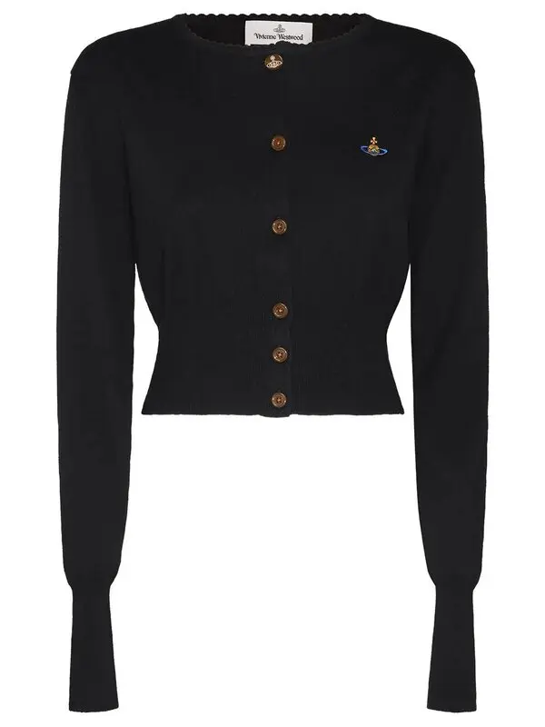 VIVIENNE WESTWOOD Cashmere Blend Cardigan - Black