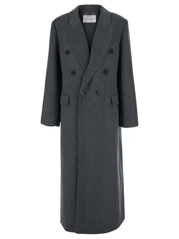 Victoria Beckham Double Faced Overcoat - Gray