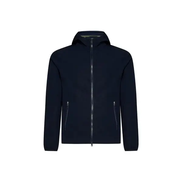 Herno Hooded Jersey Jacket - Blue