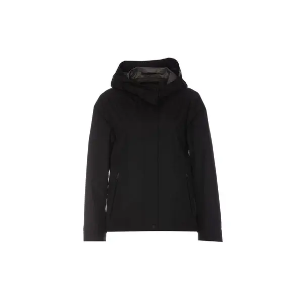 Herno Hooded Cape Jacket - Black