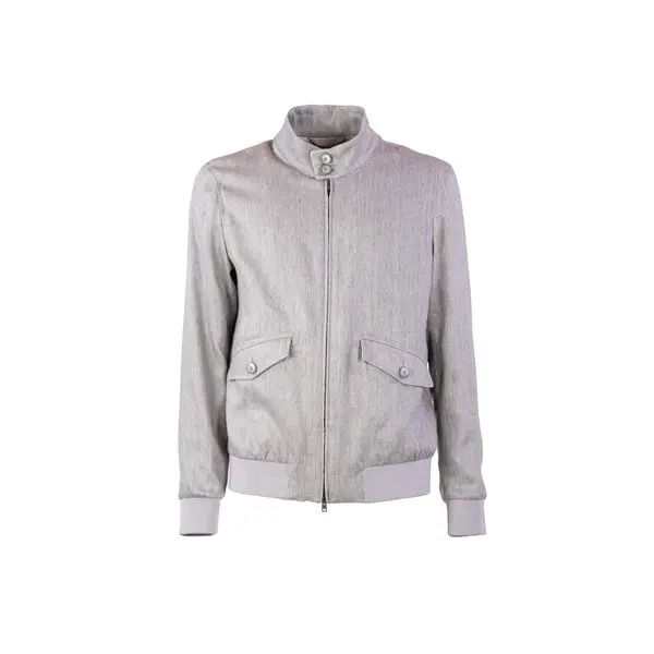Herno Linen Bomber Jacket