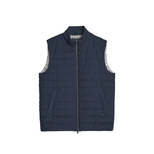 Herno Linen Down Gilet