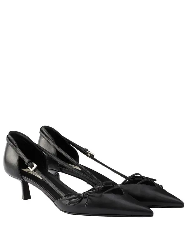 Prada Open-side Leather Pumps