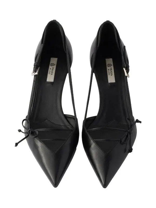 Prada Open-side Leather Pumps